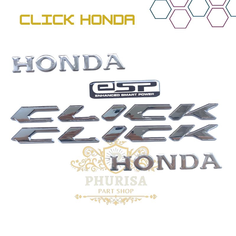 Jual EMBLEM LOGO TIMBUL CLICK SET TULISAN HONDA SEPASANG / EMBLEM VARIO ...