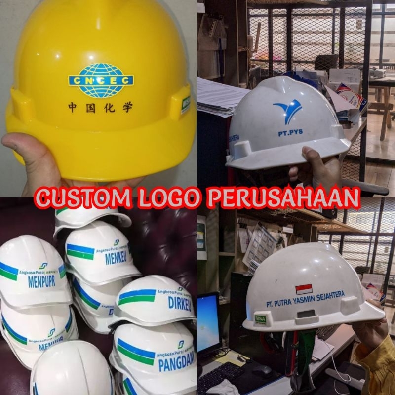 Jual Sticker Cutting Logo perusahaan.Nama PT.Nama Cv/untuk helm proyek ...