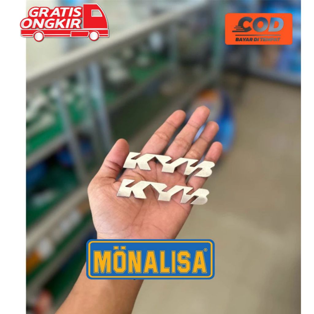Jual Logo KYB Emblem kyb emblem timbul KYB TEBAL 3MM Set Kiri Kanan ...