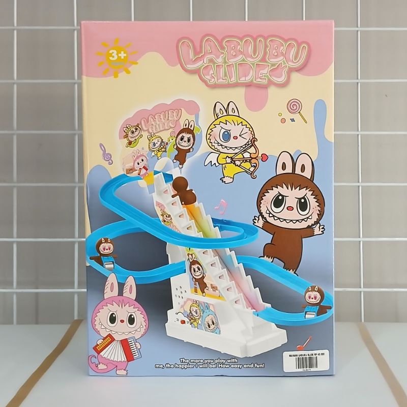 Jual (BISA COD) Mainan anak labubu slide/ mainan anak labubu turun ...