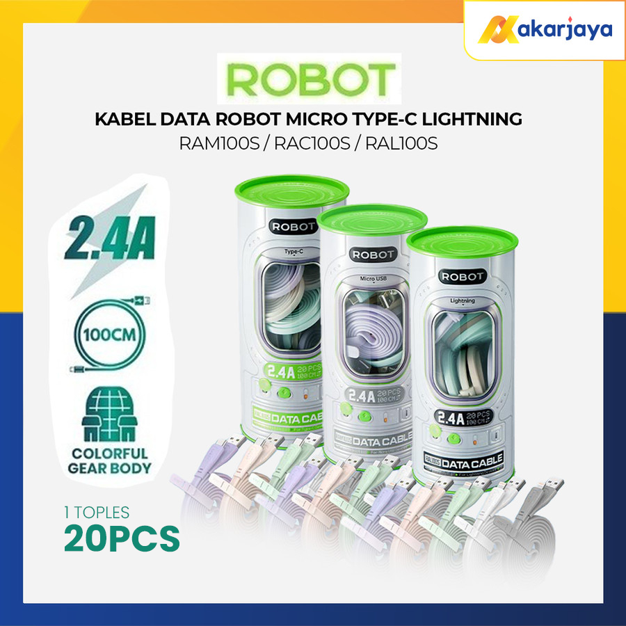Jual 1Toples 20Pcs ROBOT RAM100S RAC100S RAL100S Kabel Data Micro Type ...