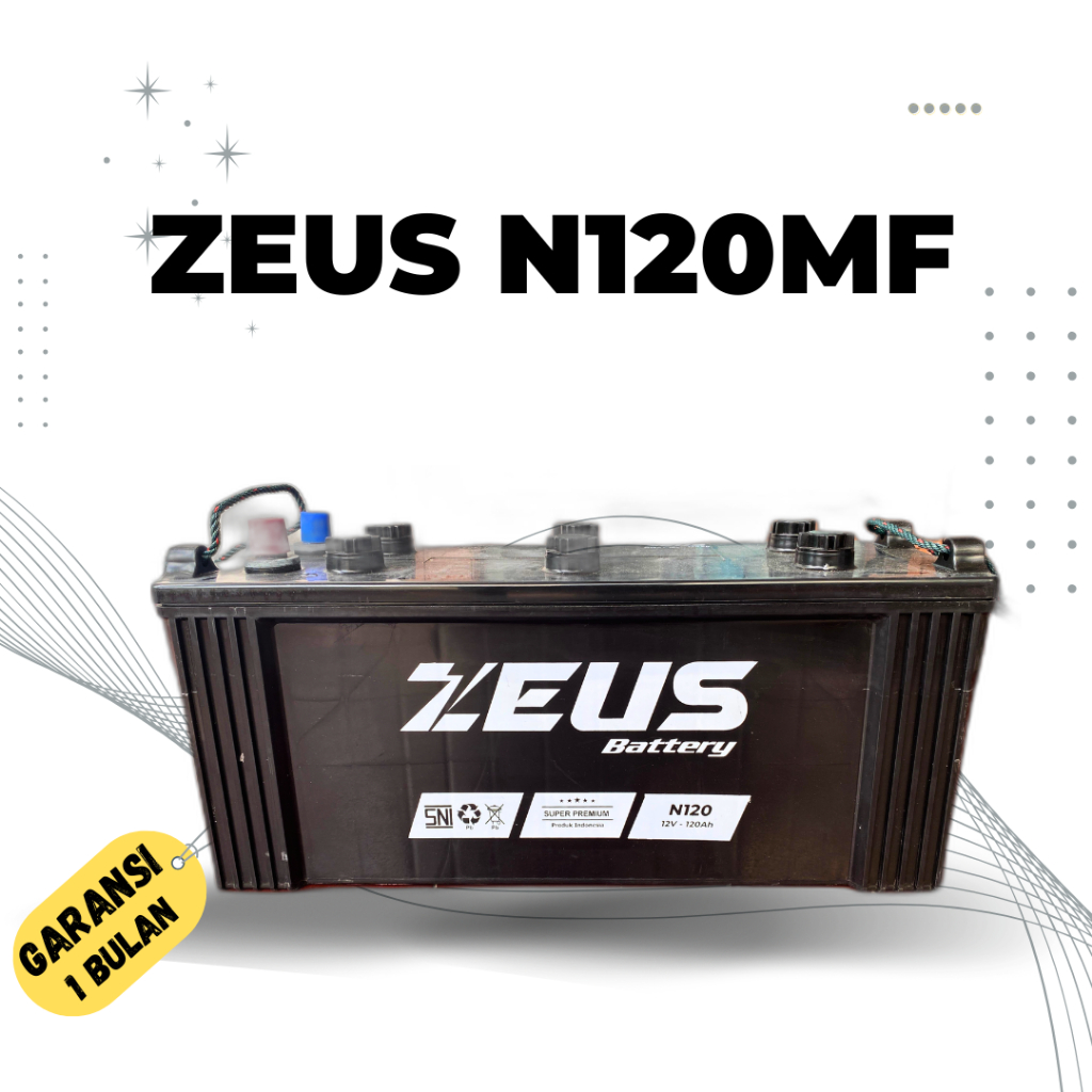 Jual Aki Genset Zeus N120 / 115F51 Calcium Power Aki Kering 12v / 120Ah | Shopee Indonesia