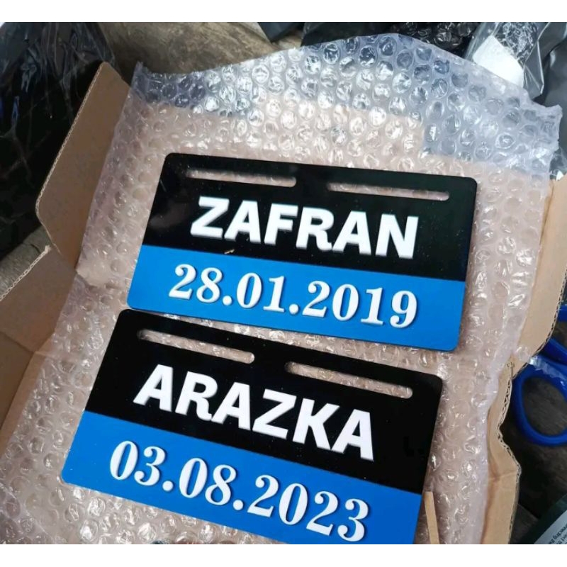 Jual plat nama sepeda listrik selis akrilik custom | Shopee Indonesia