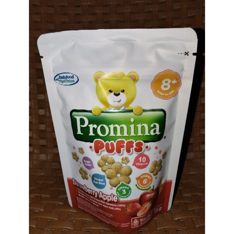Jual Promina Puffs Rasa Strawberry Apel 15 gram | Shopee Indonesia