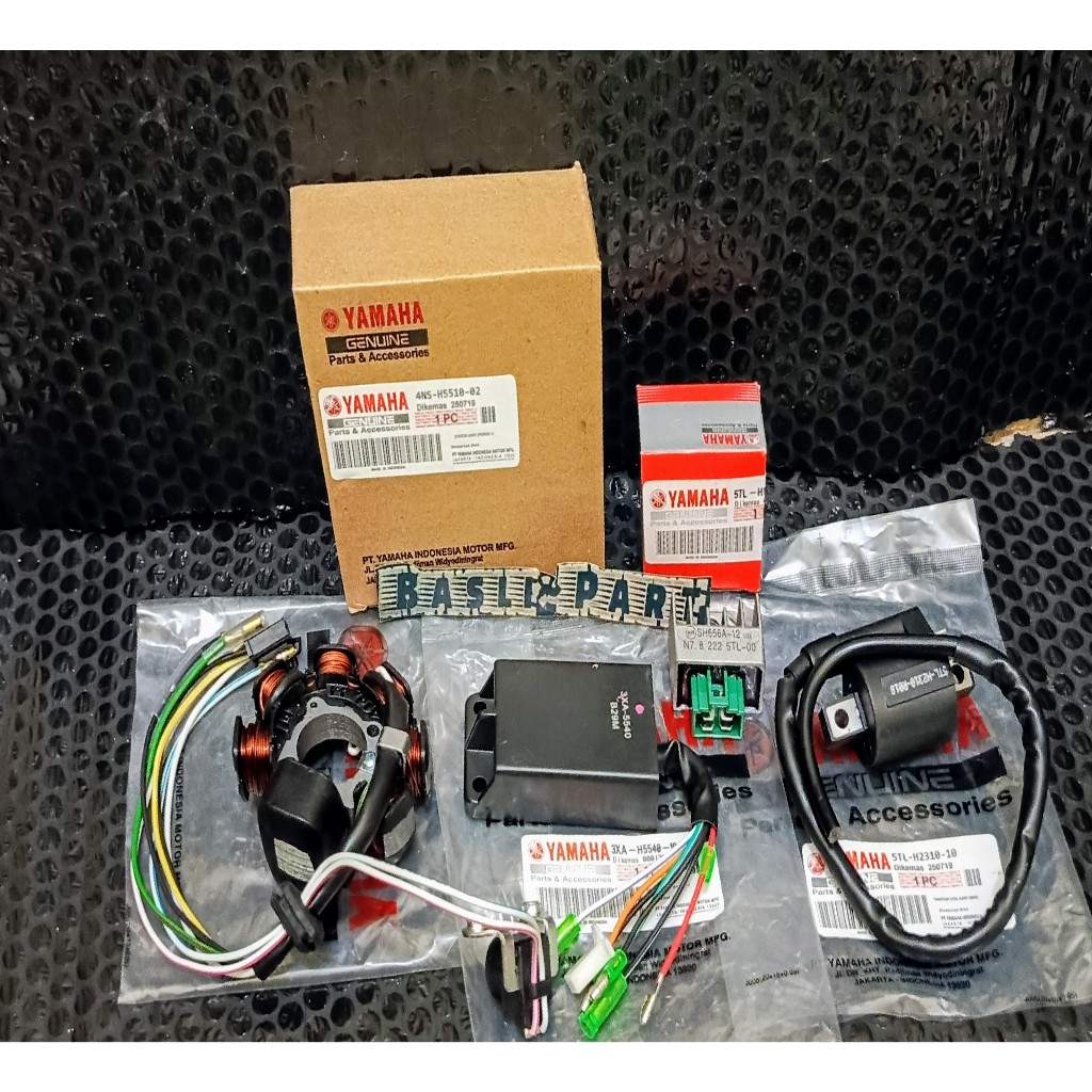 Jual Paket 4 Item Pengapian Spull spull Assy set Yamaha Fizr Force 1 ...