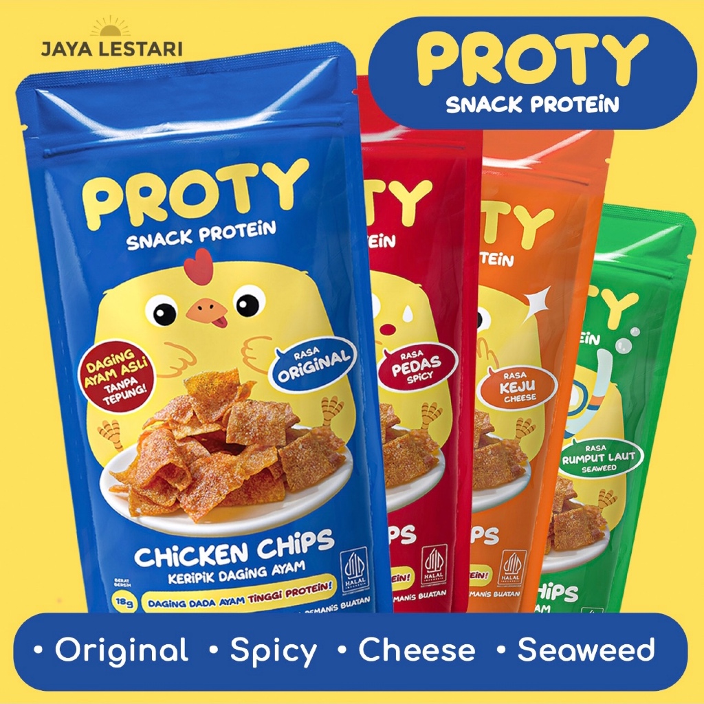 Jual Proty Snack Protein (4 Varian Rasa) (18g) | Shopee Indonesia