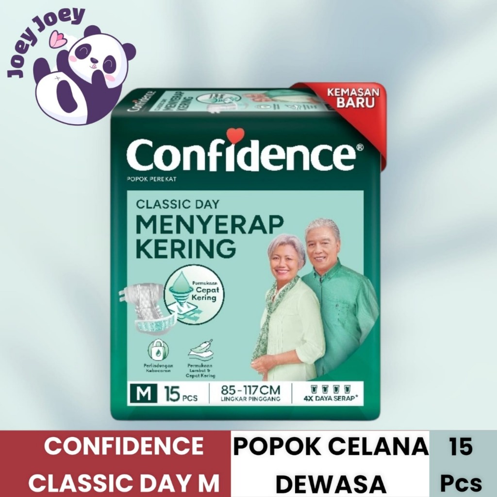 Jual CONFIDENCE Classic Day Menyerap Kering M15 | Popok Dewasa Perekat ...