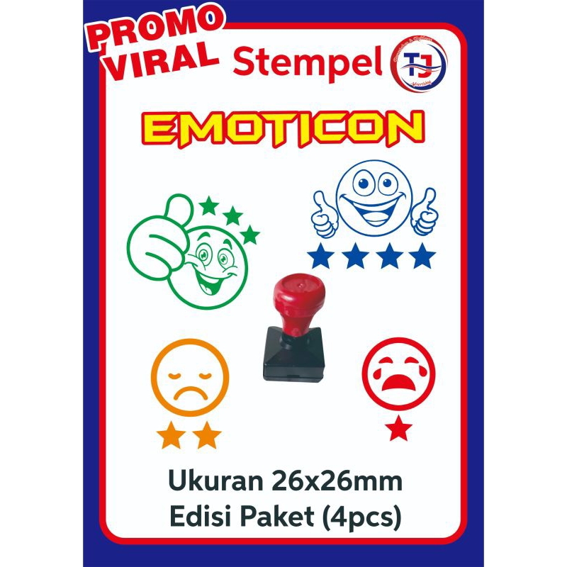 Jual Paket Stempel TK PAUD stempel Emoticon untuk guru anak didik ...