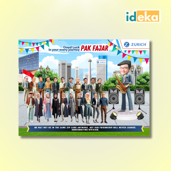 Jual Design Ideka Photo Poster Design Foto Karikatur Foto untuk ...