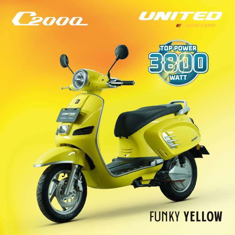 Jual SEPEDA MOTOR LISTRIK - UNITED C2000 (PENGIRIMAN SELURUH INDONESIA ...