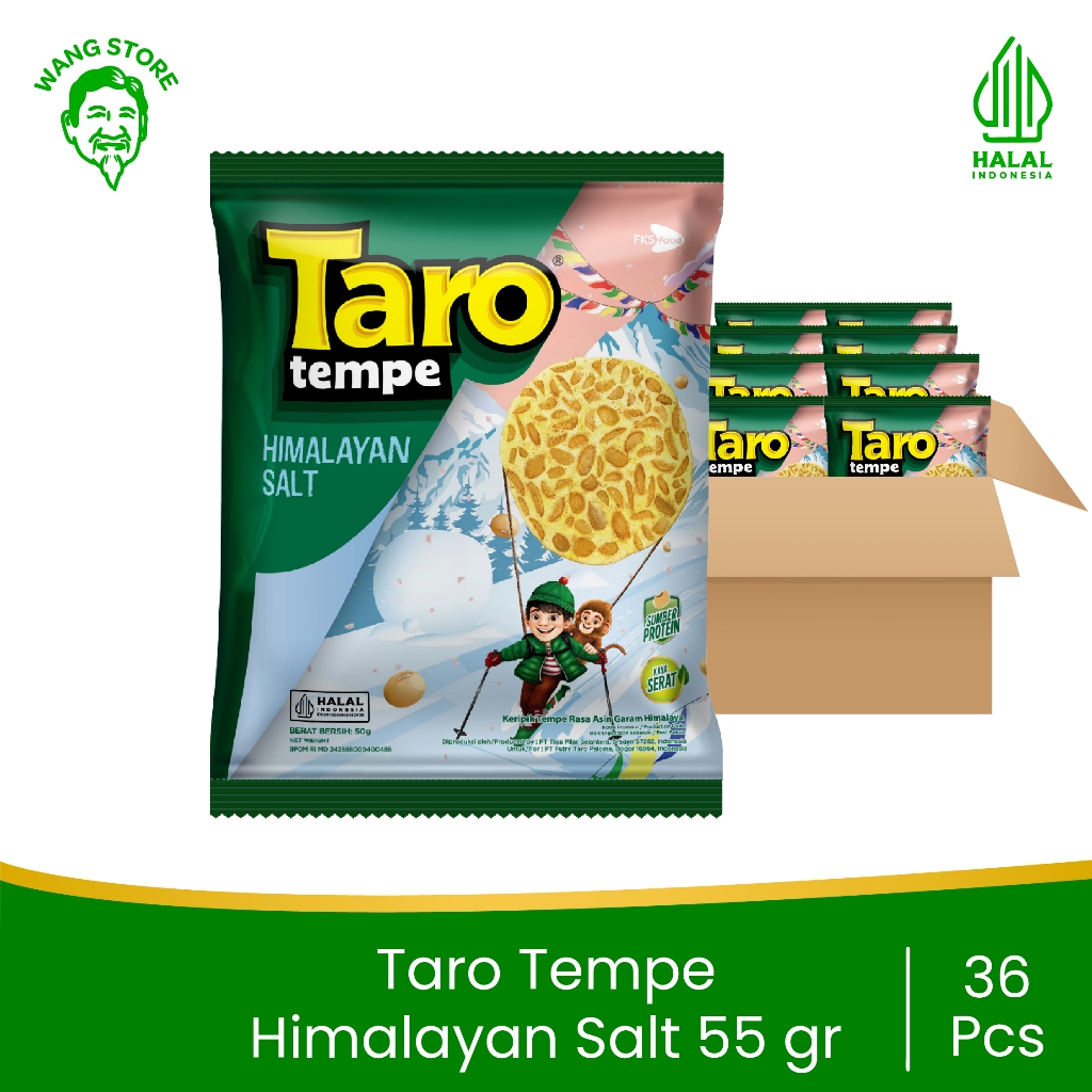 Jual Taro Tempe - Himalayan Salt - Family Pack - 1 Karton - 36 Pcs ...