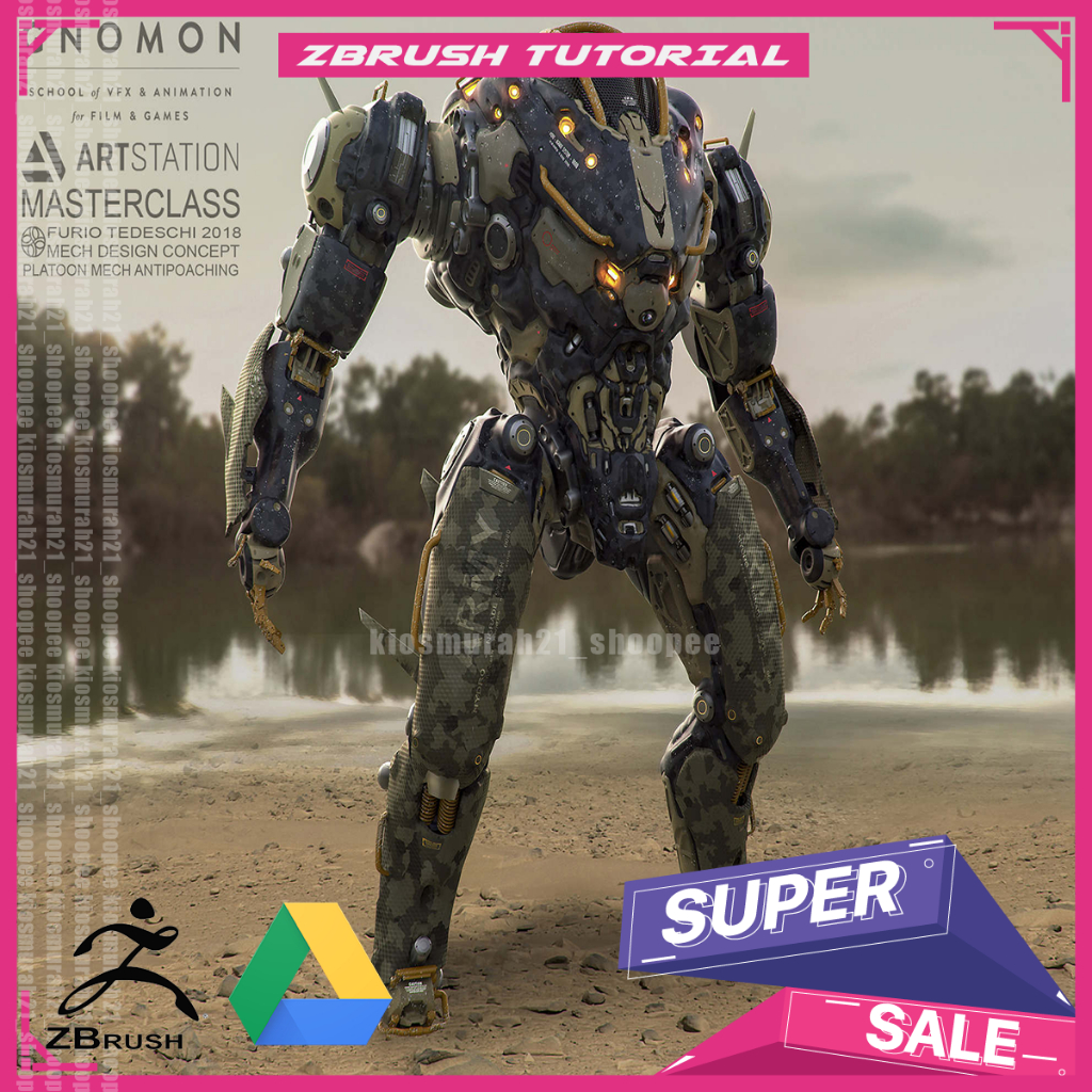 Jual Zbrush - 02 Mech Design Concept for the Entertainment Industry ...