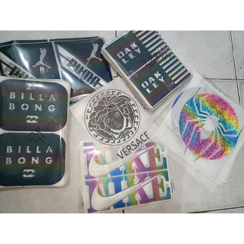 Jual Label tag brand patch stiker sablon baju logo setrika DTF POLYFLEX ...