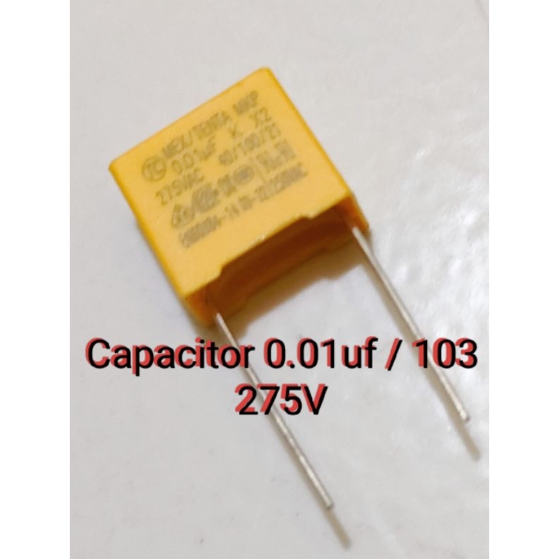 Jual Capasitor MKP 103 / 10n 275V P-10 kapasitor Mkm mkp TENTA | Shopee Indonesia