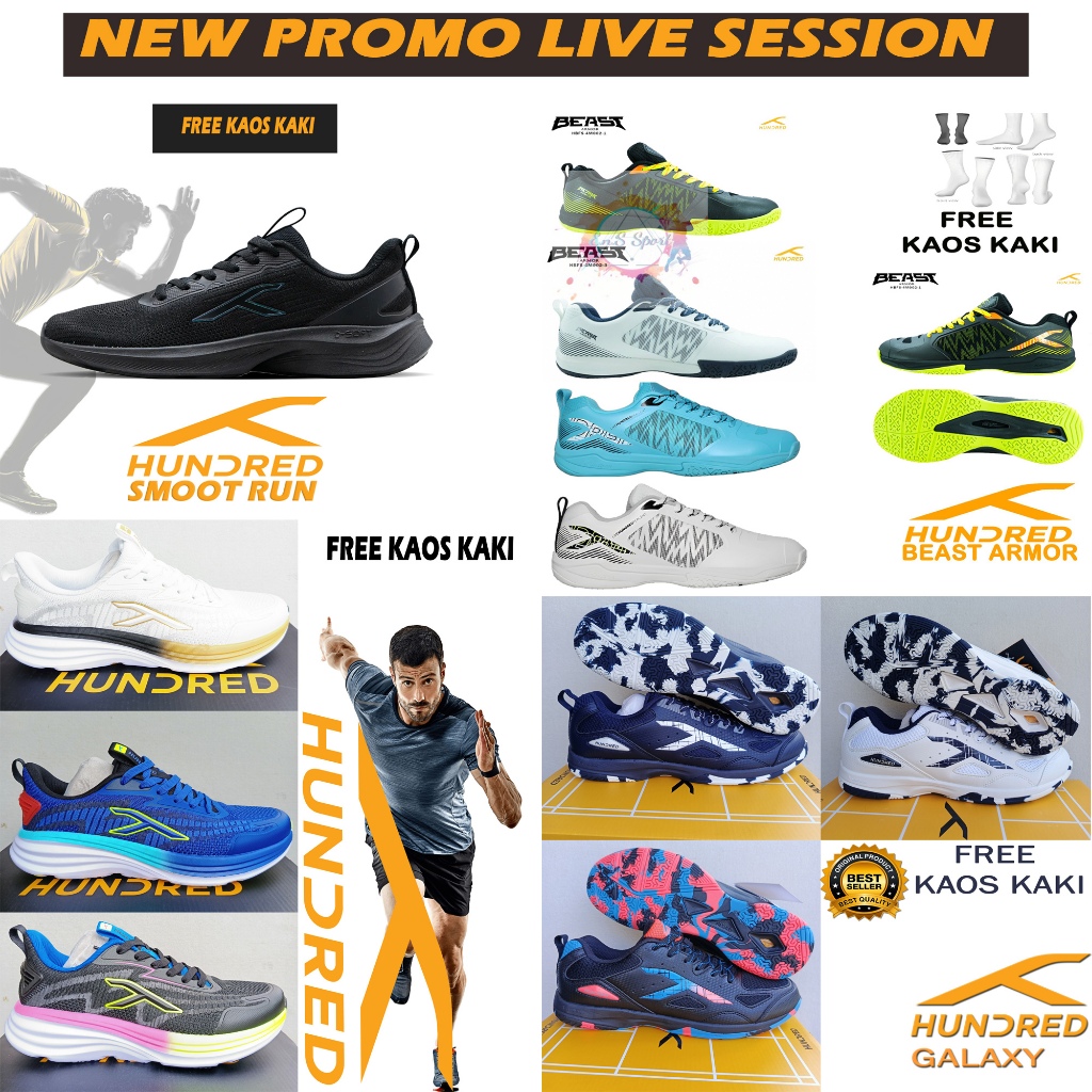 Jual PROMO SEPATU HUNDRED ORIGINAL - Galaxy - BEAST MAX 2 - HUndred ...