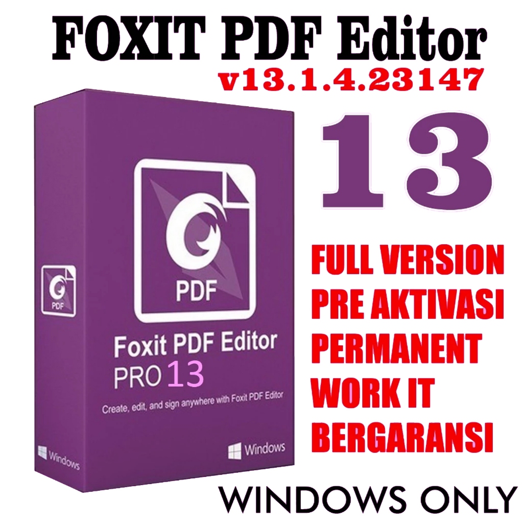 Jual Foxit Phantom 13 PDF Editor Pro Full Version for wind x64 lifetime | Shopee Indonesia
