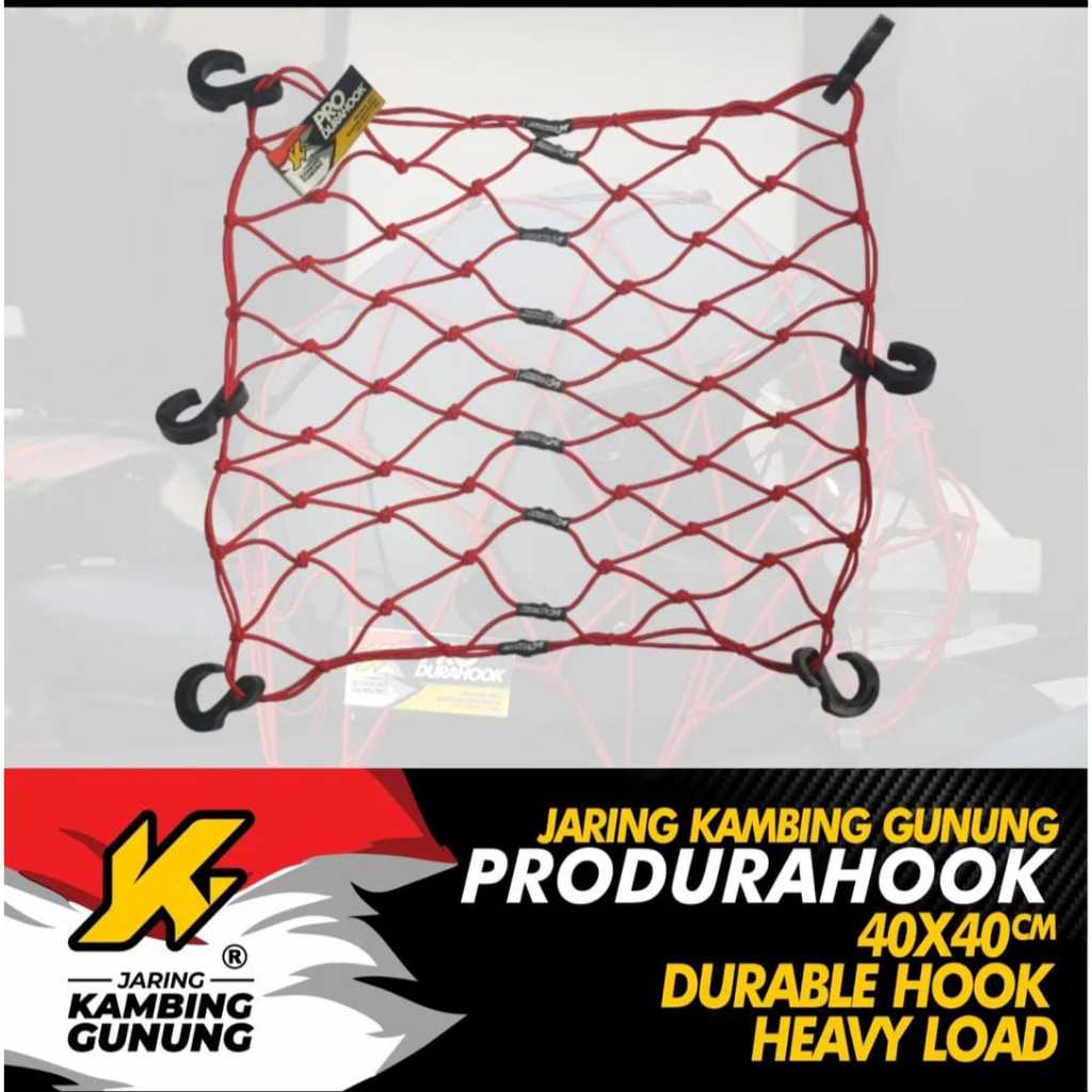 Jual Jaring Barang Helm Bagasi Motor Produrahook 40cm X 40cm | Shopee ...