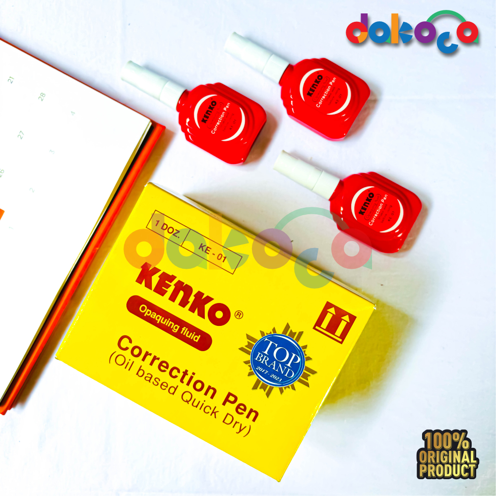 Jual Tip-Ex KENKO KE -01 Correction Pen Kenko Opaquing Fluid / (1Box ...