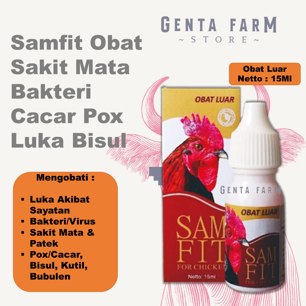 Jual Samfit Obat Sakit Mata Bakteri Cacar Pox Luka Bisul Samfit Obat ...