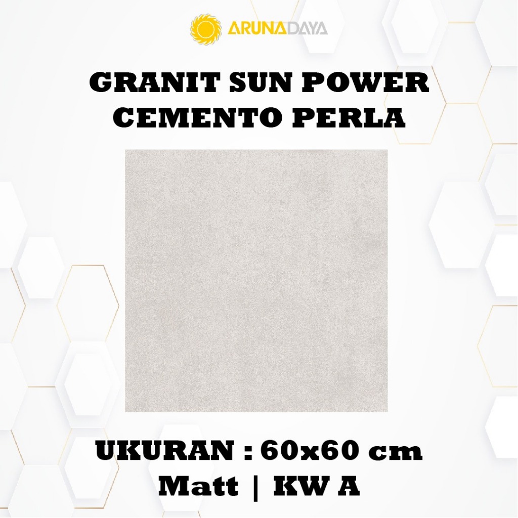 Jual Granit Sun Power Matt Cemento Perla Ukuran 60x60CM/Granit Murah | Shopee Indonesia