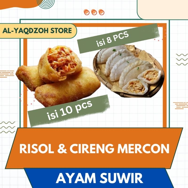 Jual Risol Mercon FROZEN FOOD | isi Ayam - 1 Pack isi 10 pcs | Shopee ...