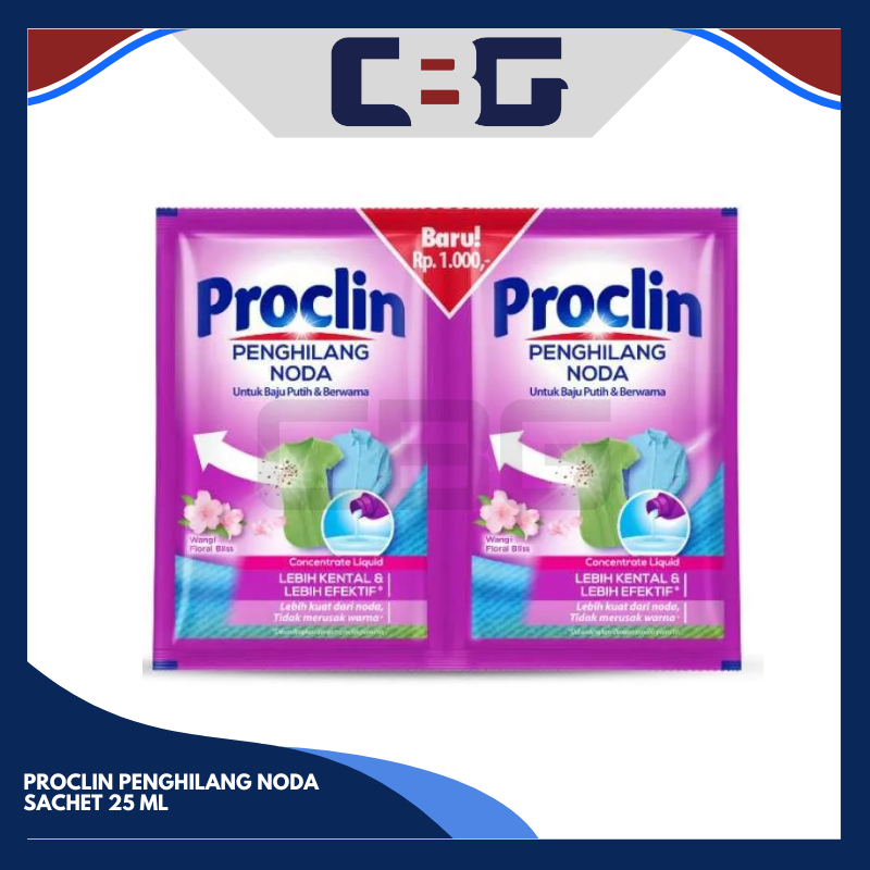Jual PROCLIN PENGHILANG NODA SACHET 25 ML RENCENG | Shopee Indonesia
