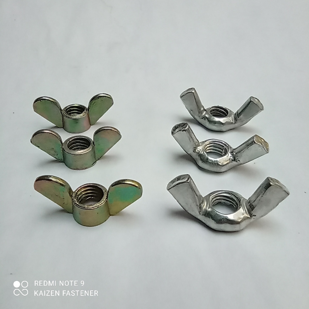 Jual M6 Mur Kuping untuk Baut 10 Wing Nut Kupu-kupu Butterfly | Shopee ...