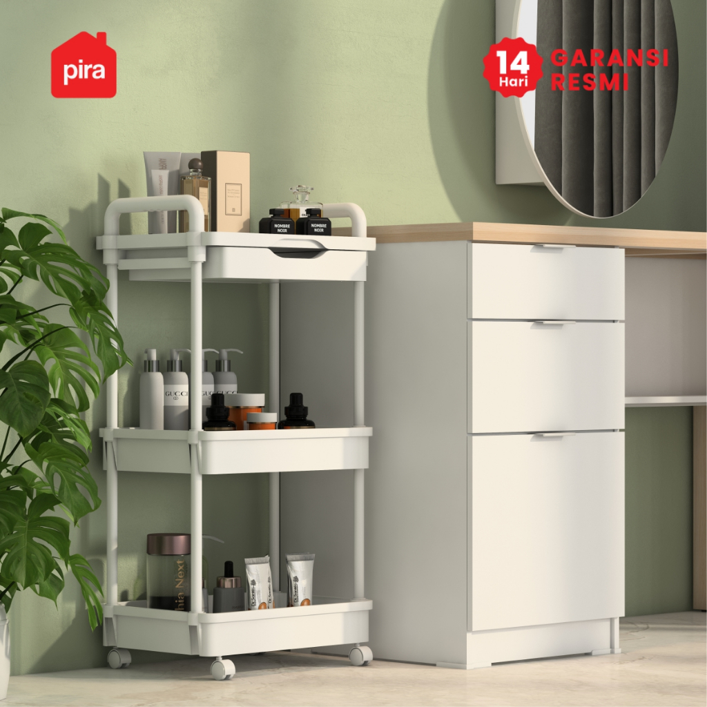 Jual PIRA - RAKI PKT3 Rak Troli 3 Susun / Rak Plastik Serbaguna dengan ...