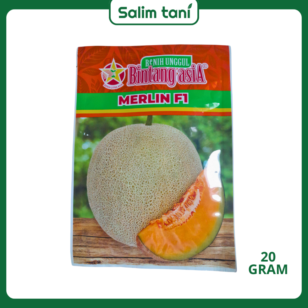 Jual Benih Melon MERLIN F1 Bibit Bintang Asia 20 Gram | Shopee Indonesia