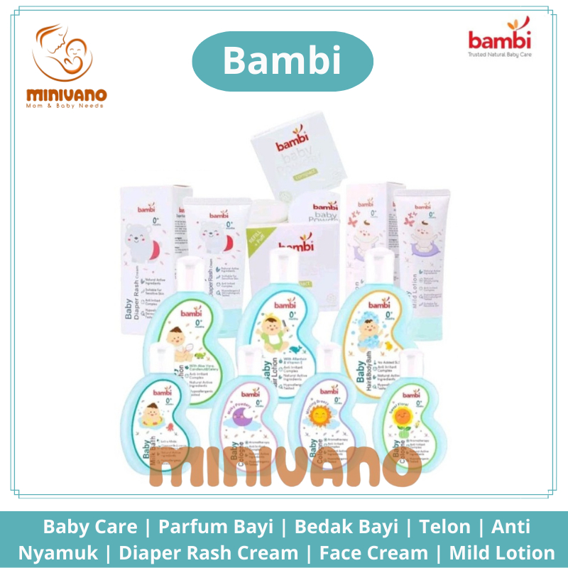 Jual Bambi Baby Care - Bedak - Compact Powder - Diaper Rash Cream ...