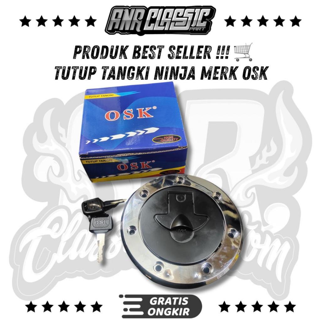 Jual tutup tangki NINJA R | tutup tengki NINJA RR | lengkap kunci | tinggal pasang merk OSK ...