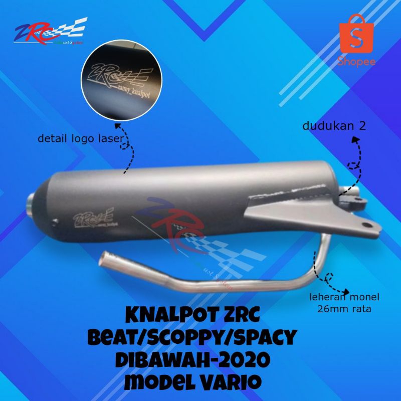 Jual KNALPOT BEAT SILENCER VARIO COPY CMS ZRC | Shopee Indonesia