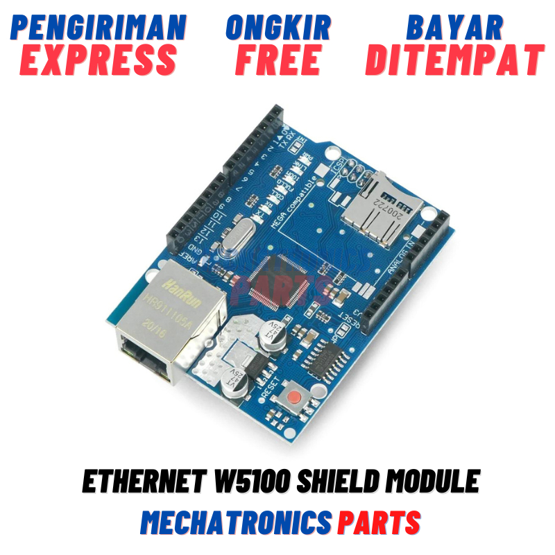 Jual Ethernet W5100 Shield Module For Arduino Uno & Mega | Shopee Indonesia
