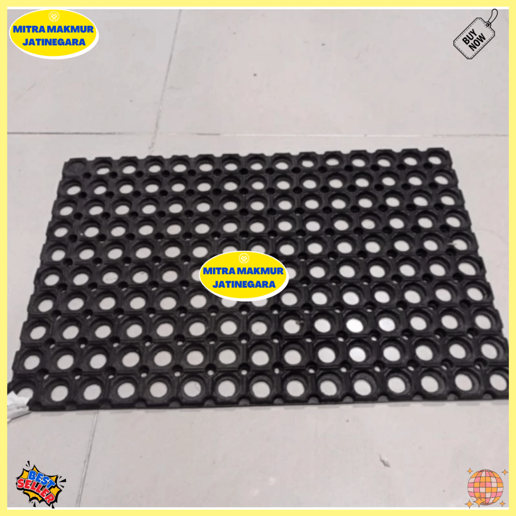 Jual NEW!! KESET LANTAI KARET LUBANG 60 x 40 cm Keset Karet Lubang ...