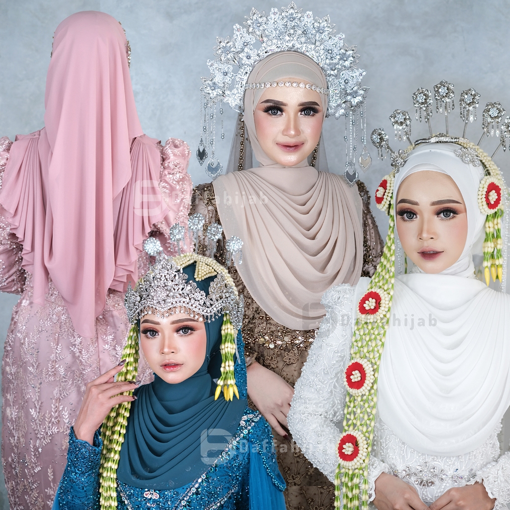 Jual Sayap Drapery set instan hijab set malaysia by daffahijab | Shopee ...