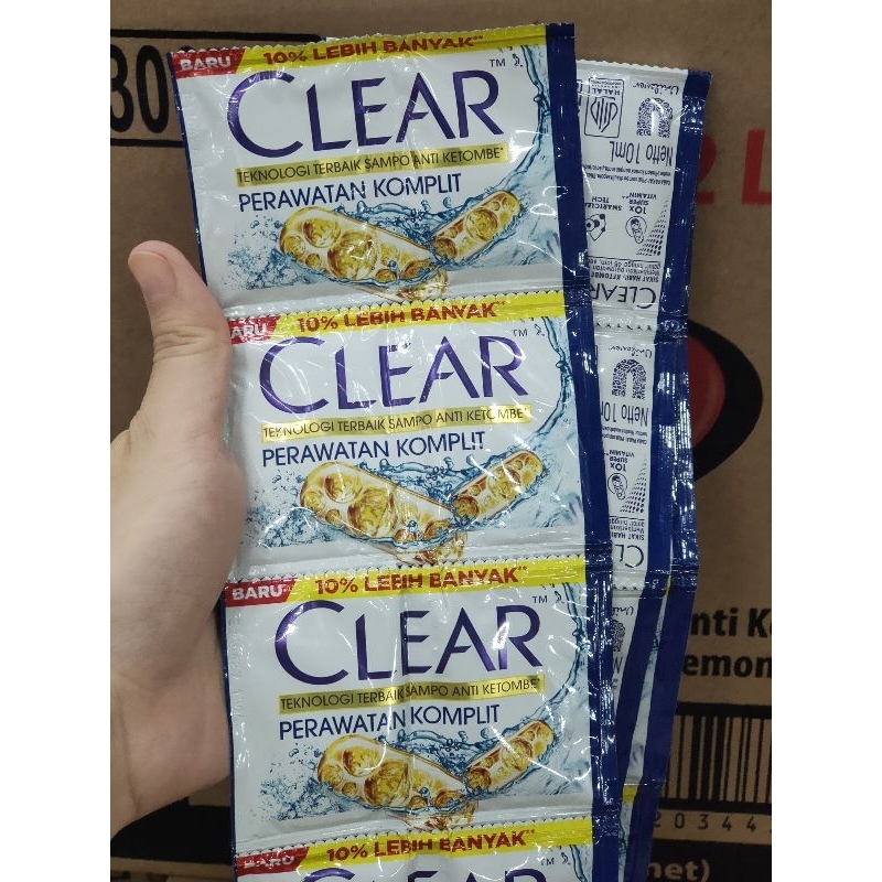 Jual Shampo Clear Sachet (1 Renceng) | Shopee Indonesia