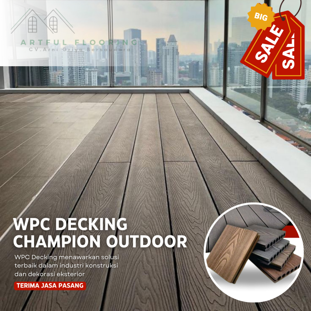 Jual Decking WPC Outdoor Champion / Lantai Kayu Kolam / Decking Lantai ...