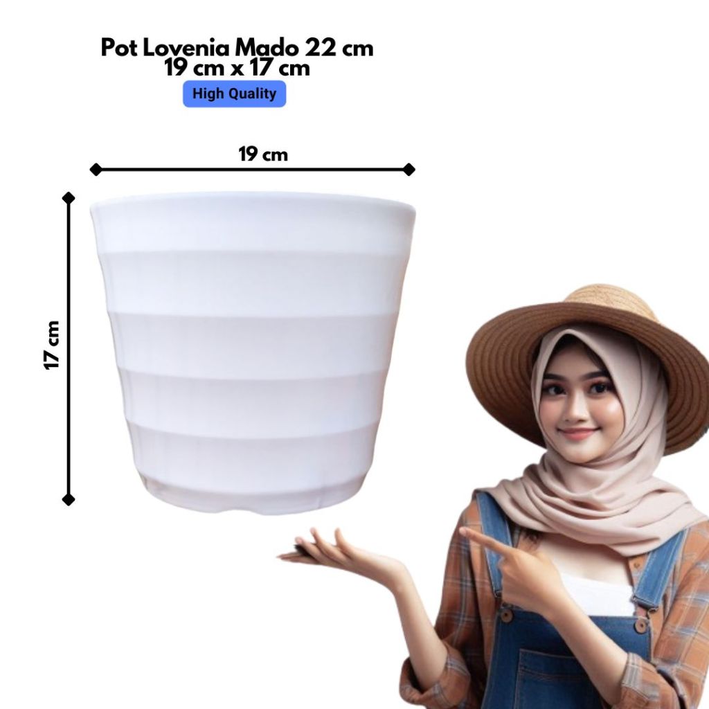 Jual Pot Bunga Lovenia Mado Ukuran 22 Warna Warni (1 pc) | Shopee Indonesia