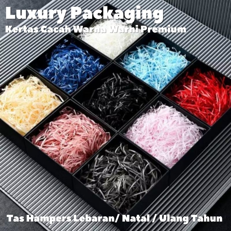 Jual Kertas Cacah Serut/ Shredded Paper / Kertas isi Gift Box / Hampers ...