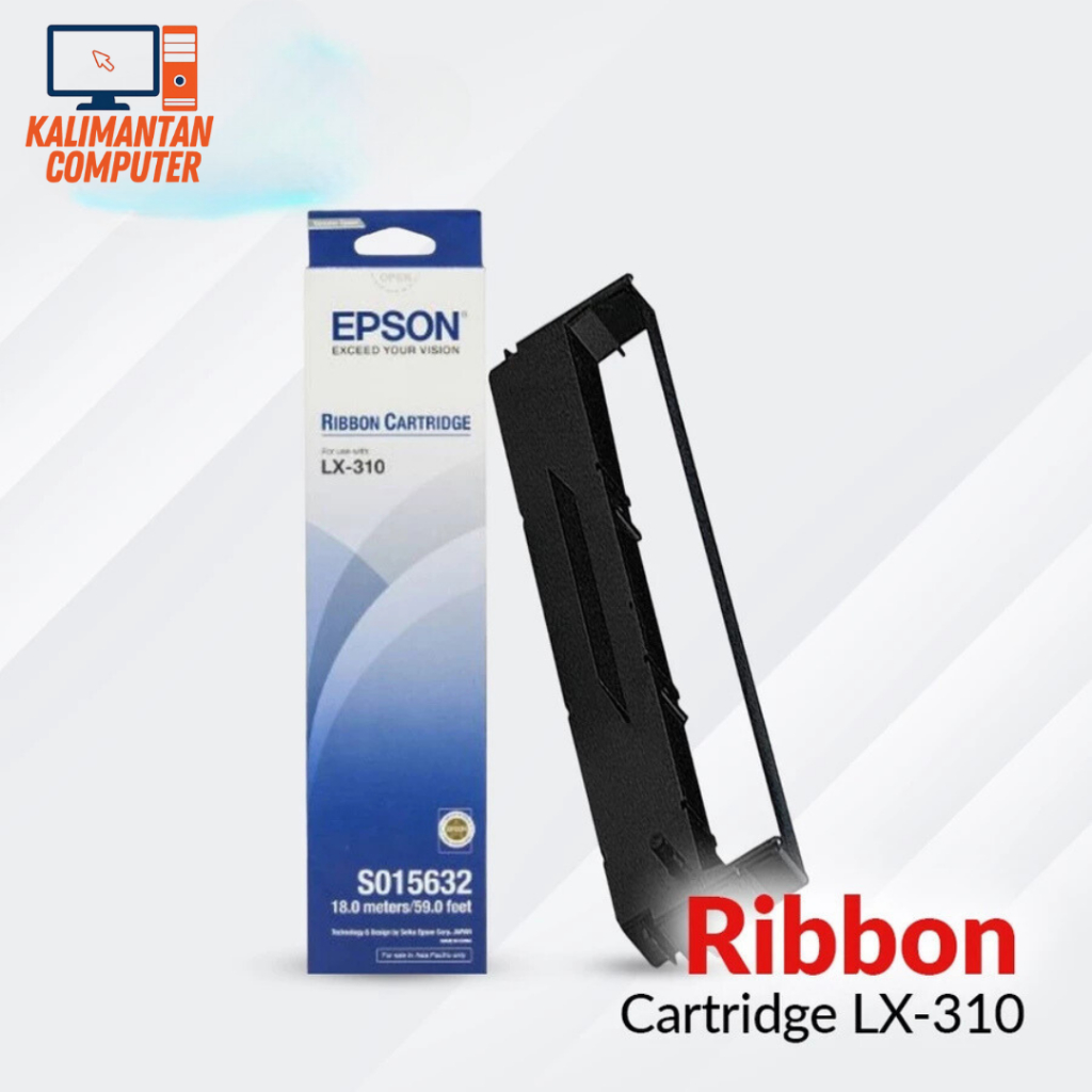Jual Ribbon Cartridge Epson LX-310 Black Hitam Printer Dot Matrix LX310 ...
