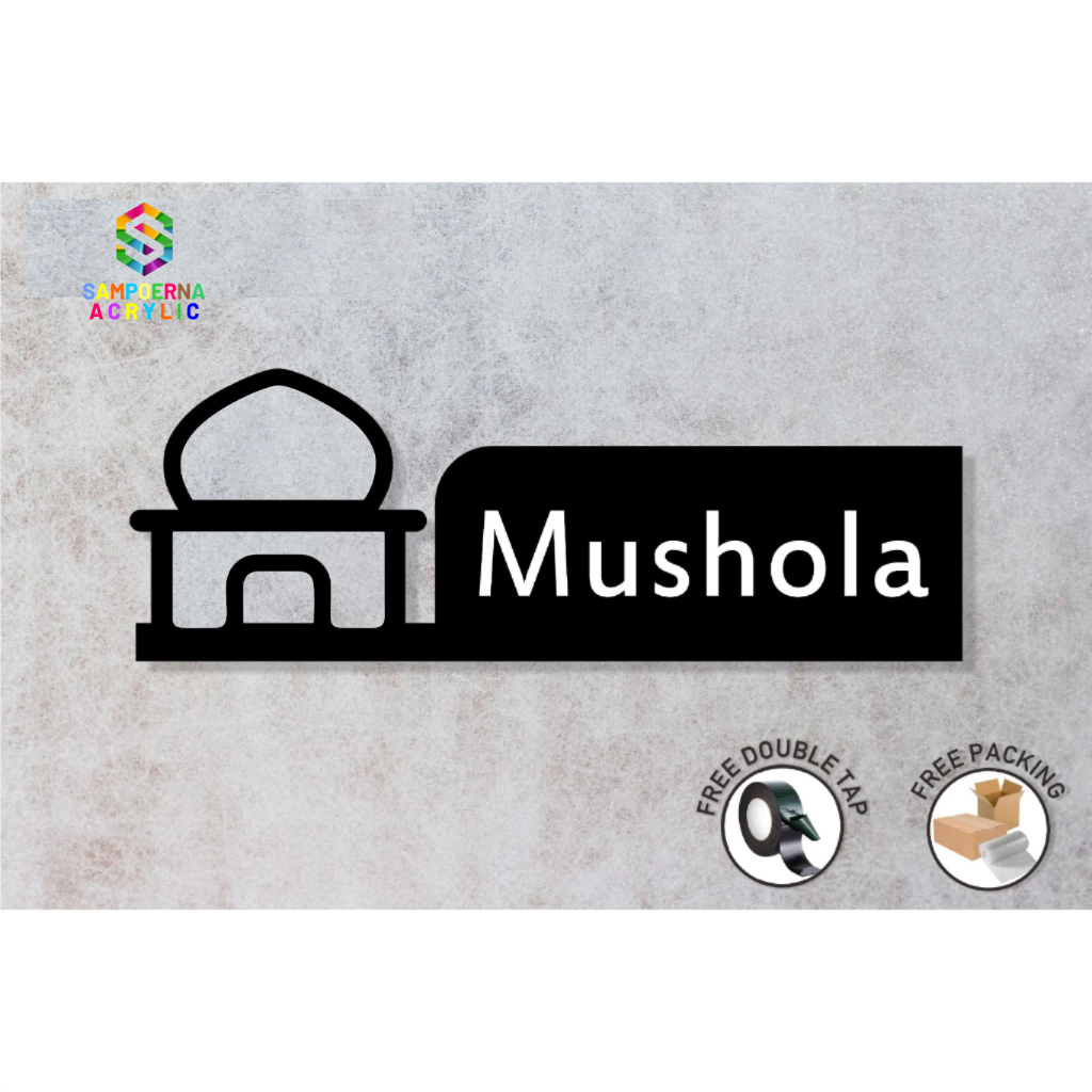 Jual Akrilik Musholla Minimalis | Sign Papan Nama Mushola | Shopee ...