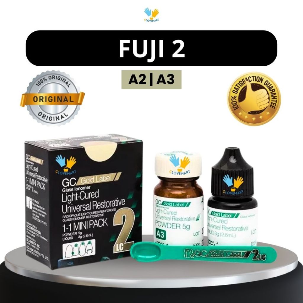 Jual FUJI 2 Light Cured / GIC FUJI 2 GC GOLD LABEL LC Mini Pack ...