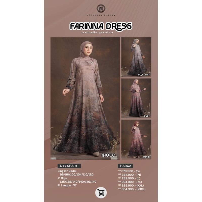 Jual READY NEW FARINNA DRESS NADHEERA ORI | Shopee Indonesia