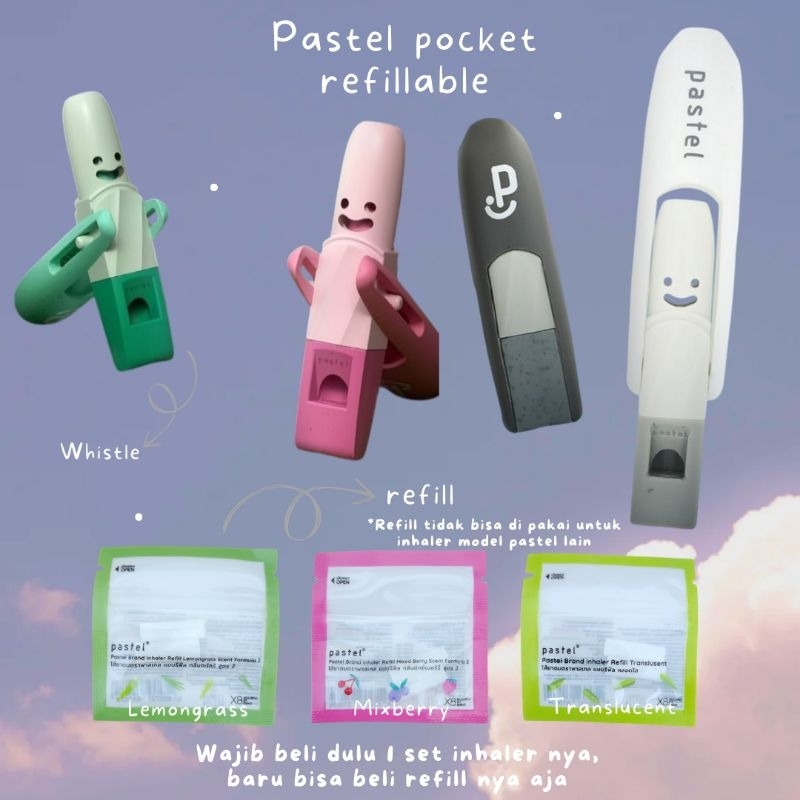 Jual Inhaler Pastel Refillable Whistle(uda sama refill) | Shopee Indonesia