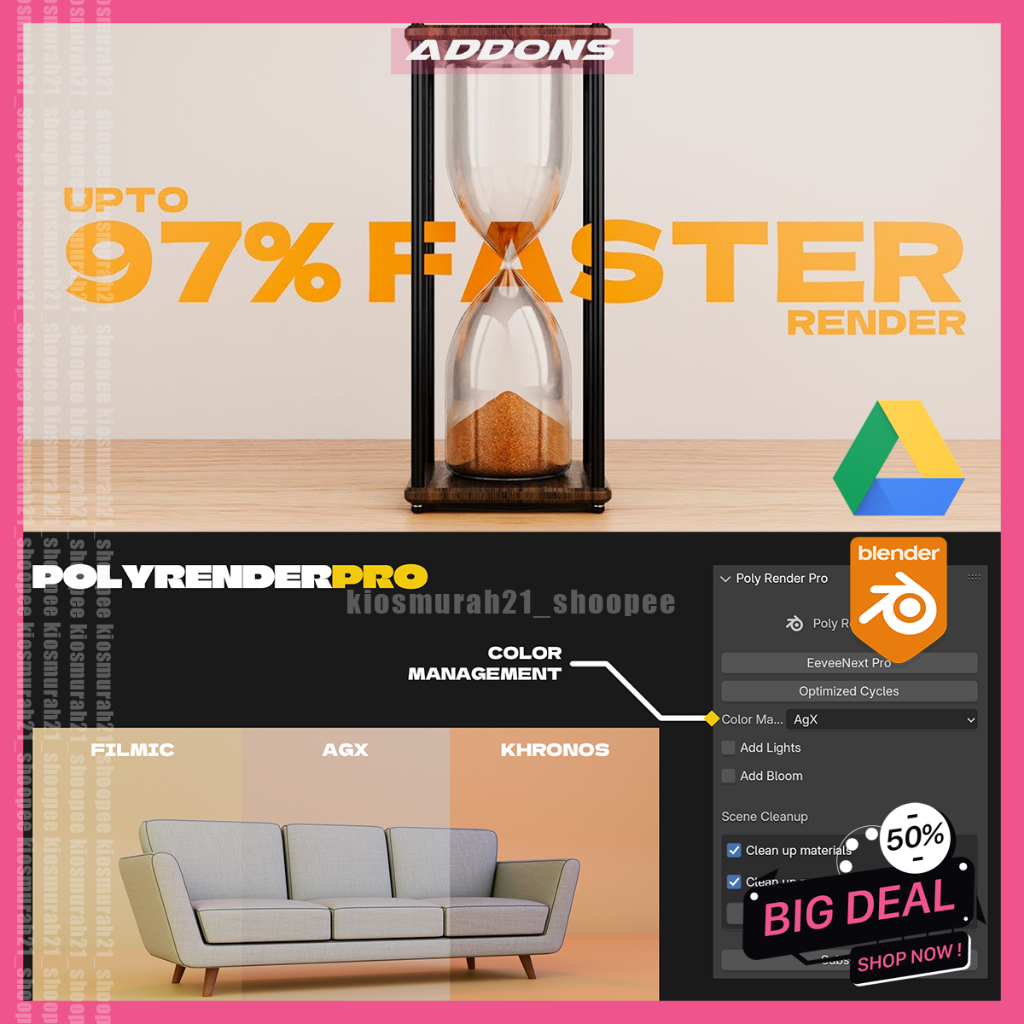 Jual Poly Render Pro 3D Blender addons Plugin Terbaru Blender 3D | Shopee Indonesia