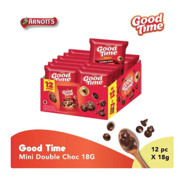 Jual Good Time Mini Double choco 1 Box isi 12pcs | Shopee Indonesia