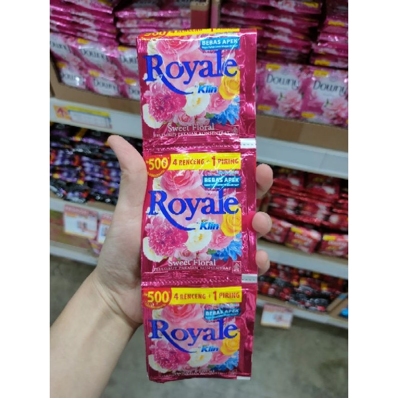 Jual Royal Sweet Floral Pelembut Pakaian Sachet (1 Renceng) | Shopee ...