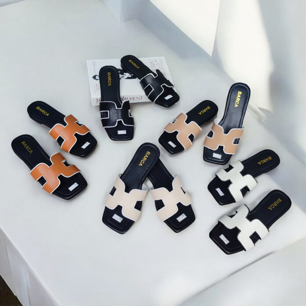 Jual Sandal Wanita Teplek Model H Kekinian - Stylish & Nyaman untuk ...