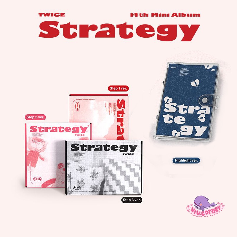 Jual TWICE STRATEGY + POB JYPshop - Standard Ver & Highlight Ver - PB ...