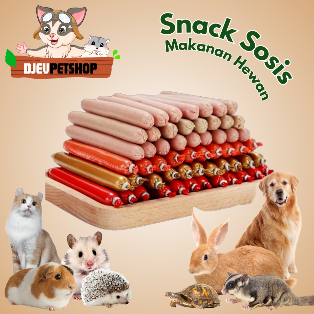 Jual DJEVPETSHOP Snack Sosis Hewan Makanan Anjing Kucing Sugar Glider ...